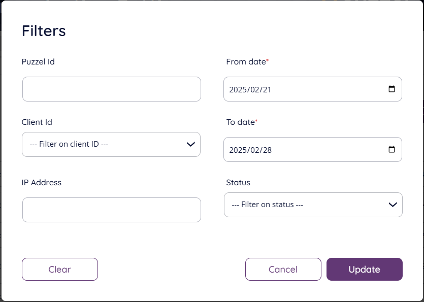 How to access and search the Access Log | Puzzel Help Centre